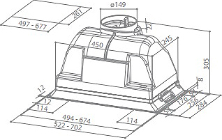 Вытяжка Faber INCA SMART HC X A70 (110.0255.522) купить в интернет ...